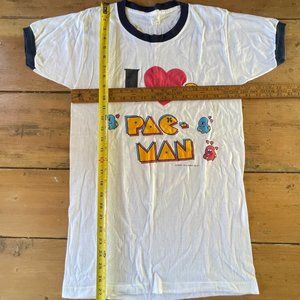 Pac-Man | Shirts | Vintage Single Stitch 98s I Heart Pacman Tshirt Size ...